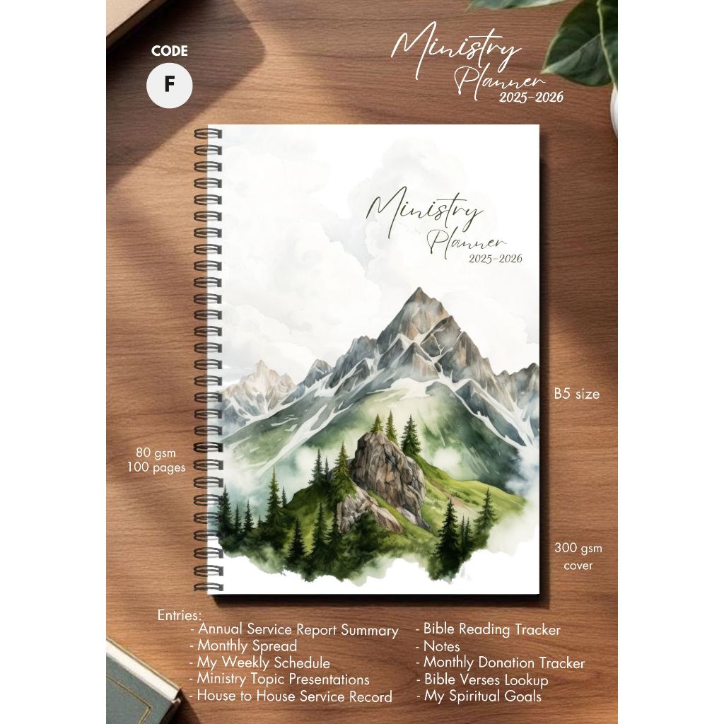 JW Ministry Planner 2026 - Service Year Planner 2026 | Shopee Philippines
