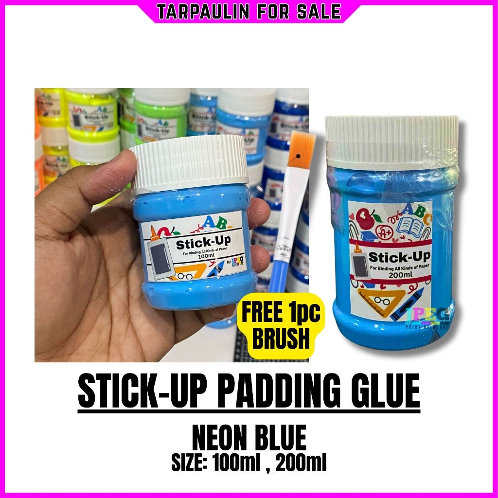 TPS NEON BLUE PADDING GLUE 100ml 200ml FREE BRUSH LIMITED EDITION ...