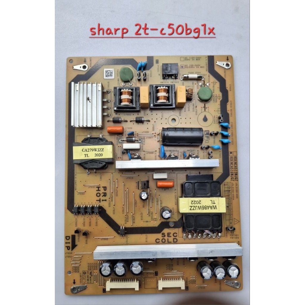 POWER SUPPLY BOARD FOR SHARP TV 2T-C50BG1X | Shopee Philippines