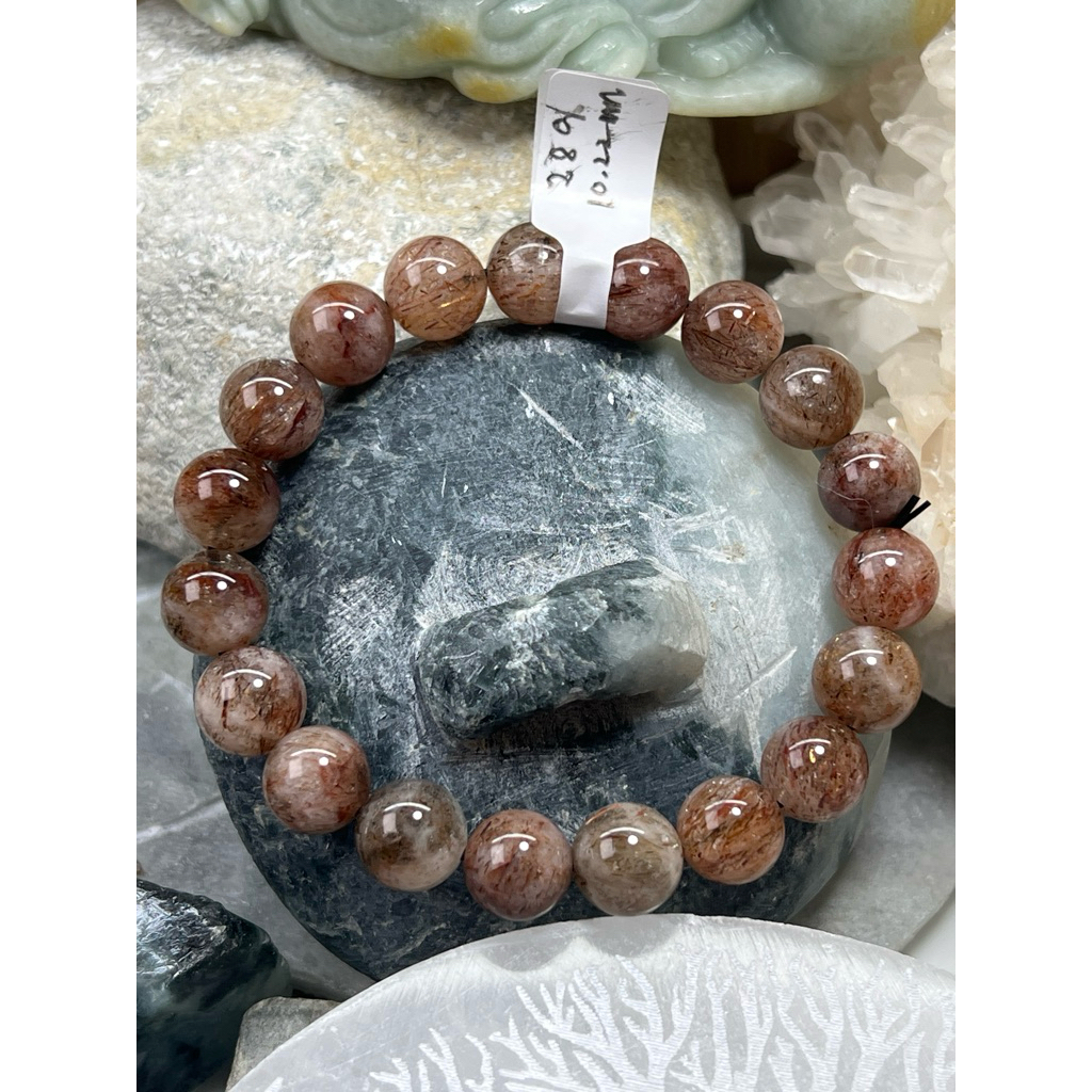 Premium Natural Black Golden Seven 7 Stones 10mm/9mm | Shopee Philippines