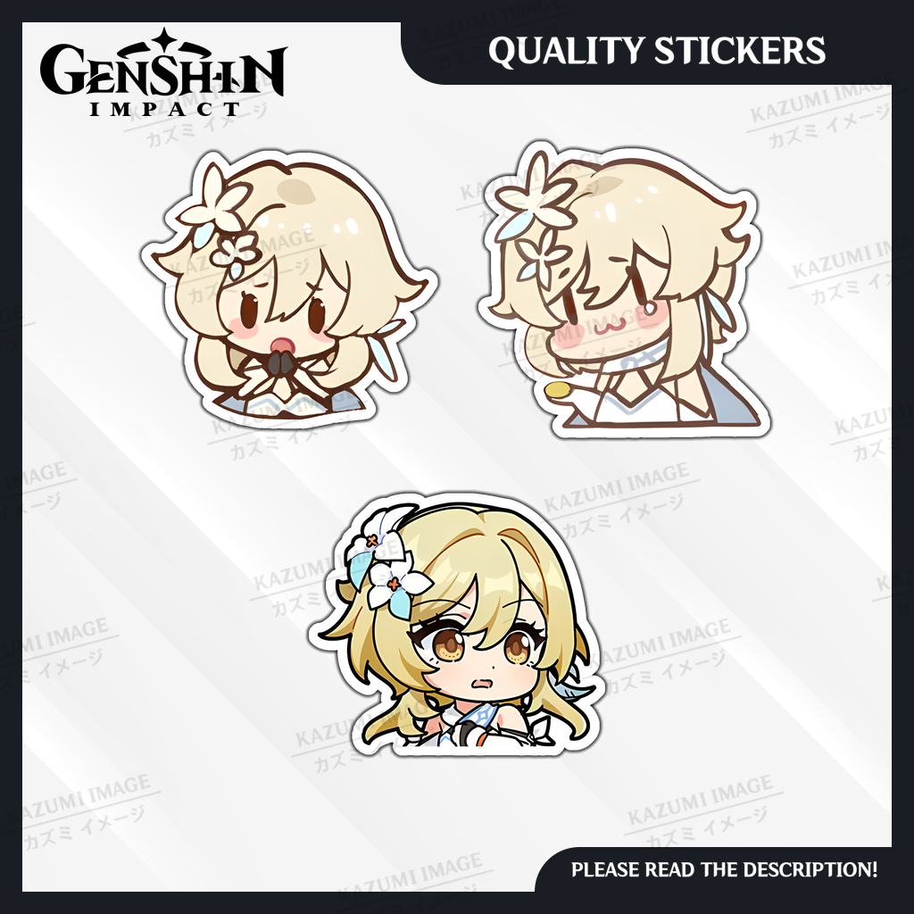 Lumine | Traveler - Genshin Impact Waterproof Emoji Stickers | Shopee ...