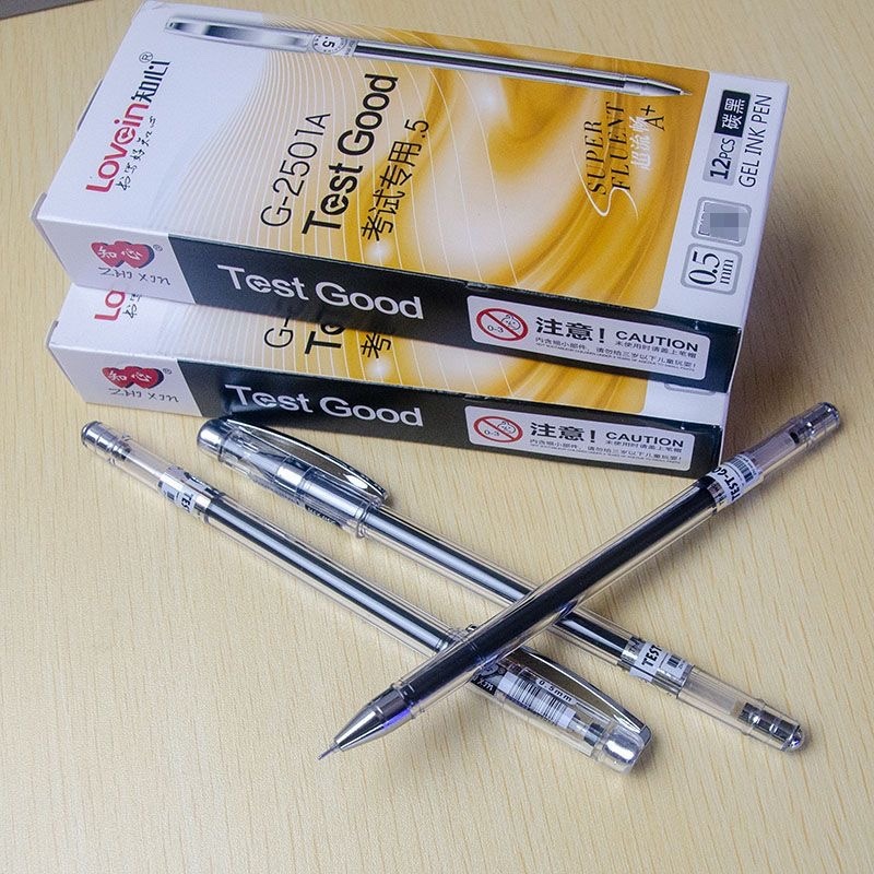 Test good ballpen set 0.5mm Gel pen Black G-2501/G-316L Gel Ink Pen ...