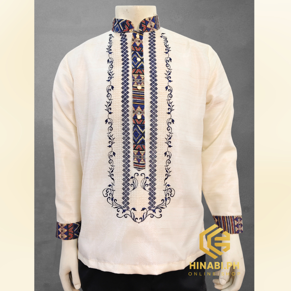 Ethnic Modern Barong Tagalog for Men Piña Organza with Lining and ...