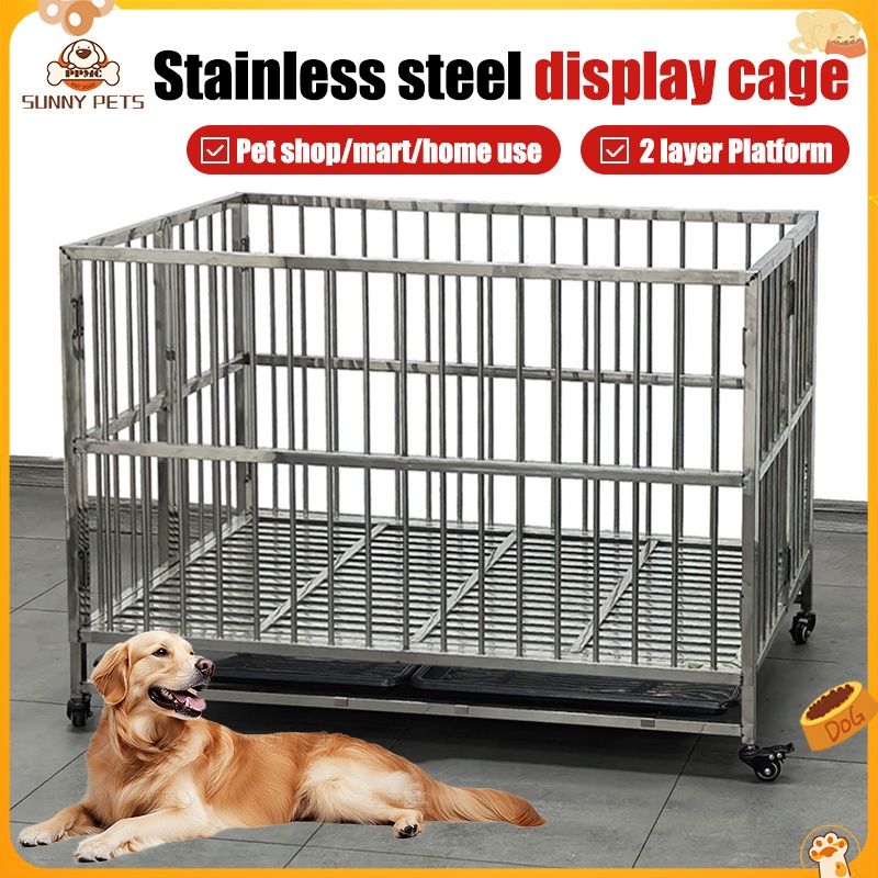 Dog Cage Stainless Steel Cage Stainless steel display cage Heavy Duty ...