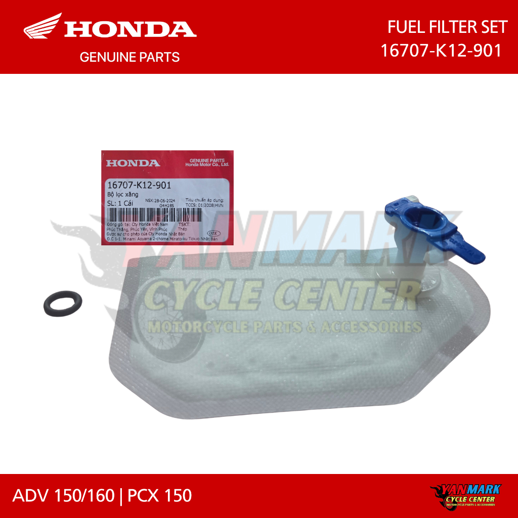 ORIGINAL HONDA - FUEL FILTER SET - ADV 150/160 | PCX 150 - 16707-K12 ...