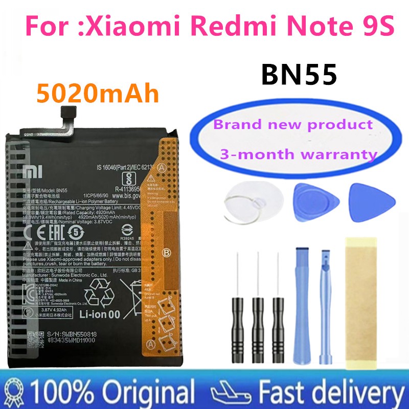 Brand New Original Xiaomi BN55 For Xiaomi Redmi Note 9S battery ...