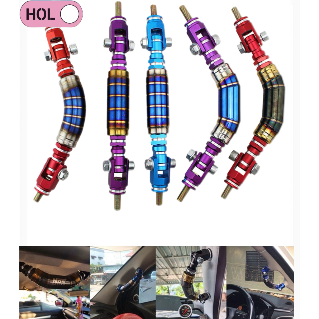 【HOL】Car Grib Handle / Curved style universal high-quality titanium ...
