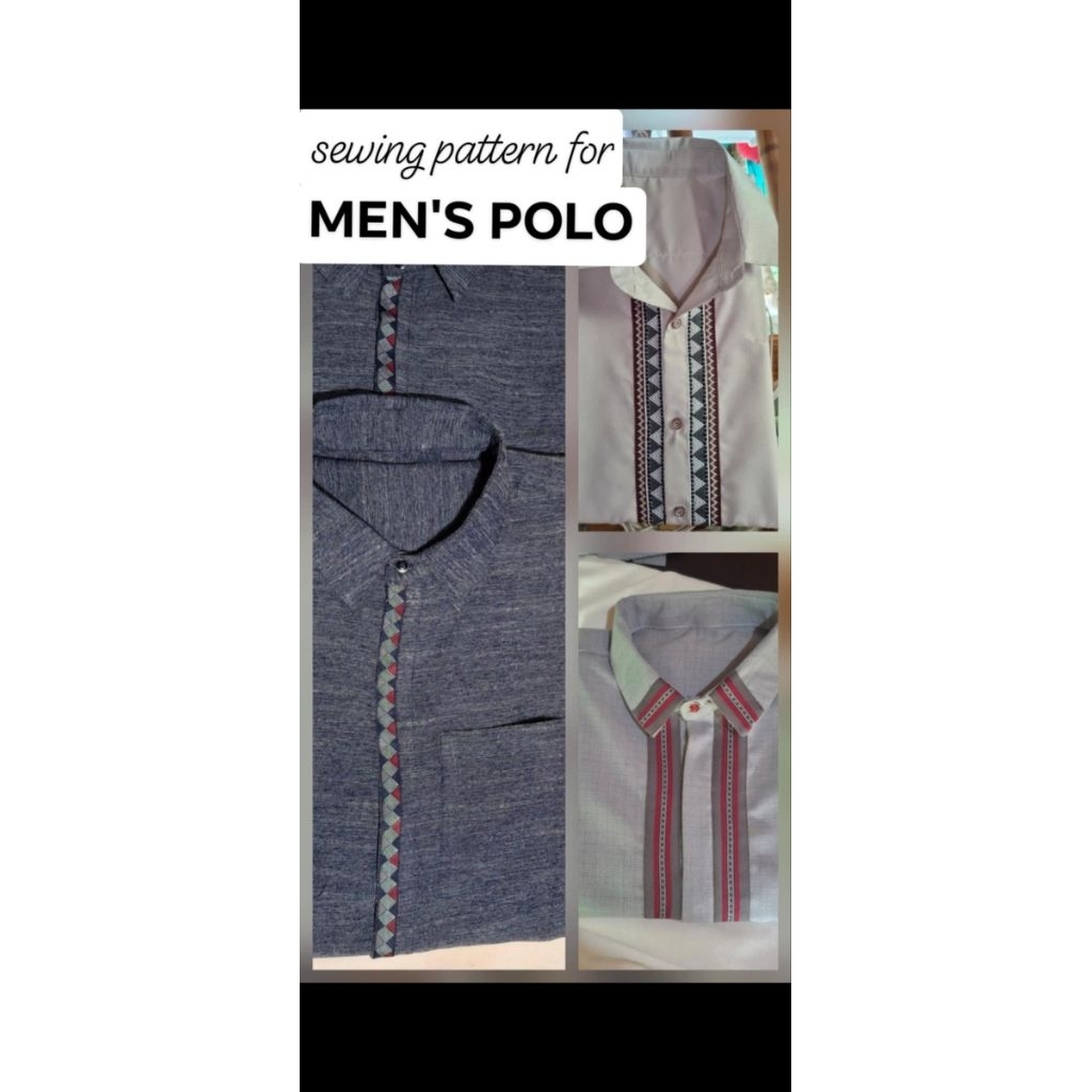 MEN'S POLO ( pattern only) | Shopee Philippines