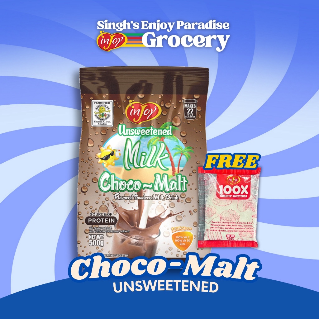 inJoy Unsweetened Choco-Malt Milk Palamig 500g | Shopee Philippines