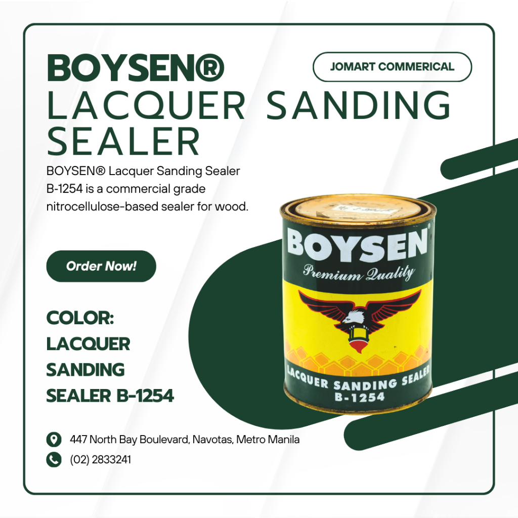 Boysen Lacquer Sanding Sealer B-1254 – 1L / 4L | Shopee Philippines