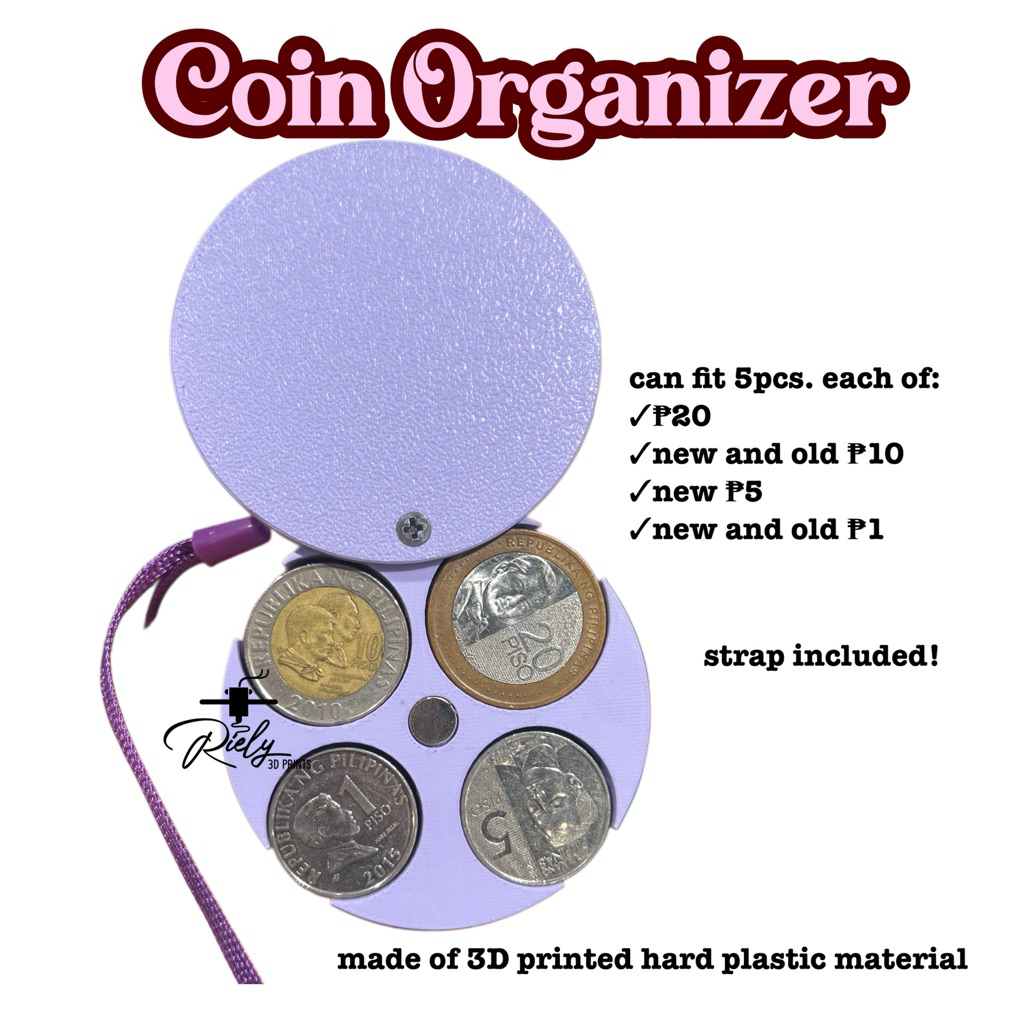 Philippine Coin Organizer with strap | 3D Printed | Shopee Philippines