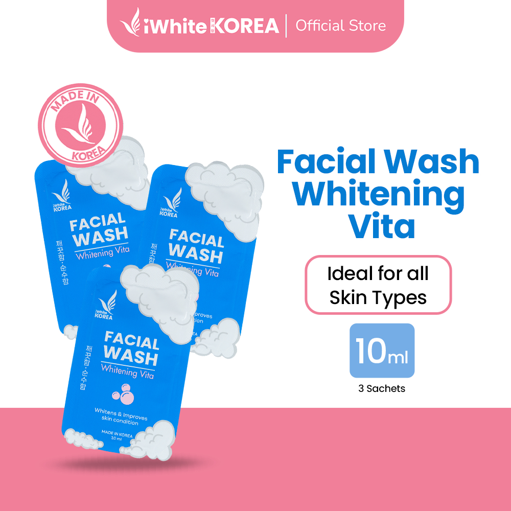 iWhite Korea Facial Wash Sachet 10ml - (Bundle of 3) | Shopee Philippines