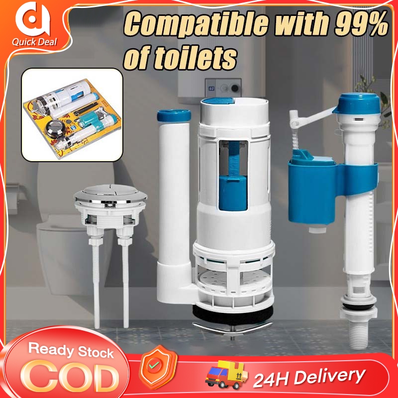 Universal model Toilet Flush Set Flush Valve Toilet Flushing Parts ...