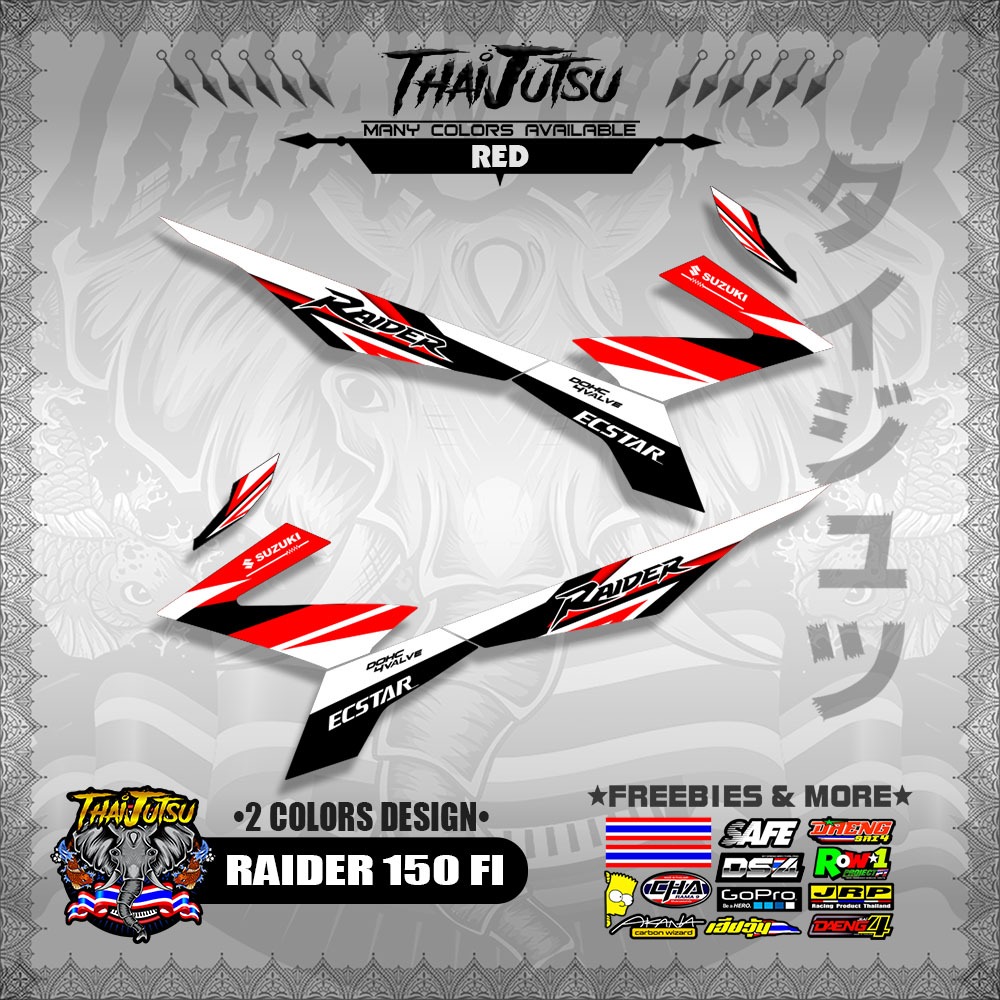 RAIDER 150 FI MALAYSIAN STICKER DECALS ( 2 COLORS DESIGN ...