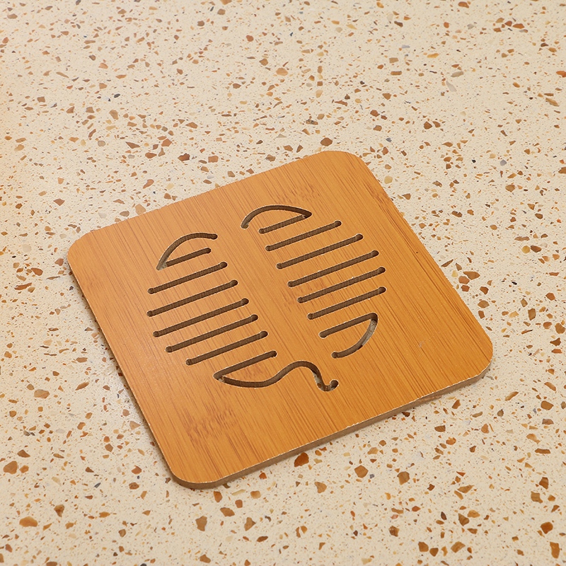 【On Hand】Bamboo Heat-insulating Placemat Hollow Bamboo Placemat Anti ...