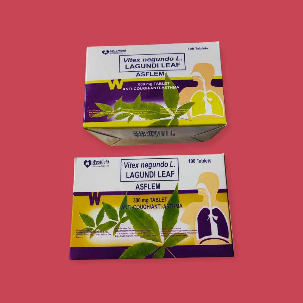 ASFLEM LAGUNDI LEAF 600 mg tablets 100s Anti cough/Anti asthma | Shopee ...