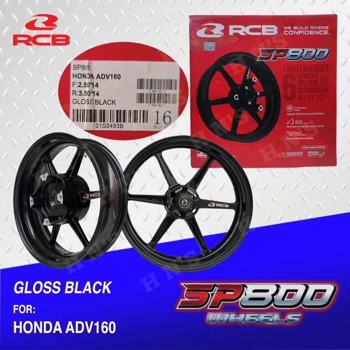 RACING BOY RCB SP800 Mags ( GLOSS BLACK ) for Honda ADV160 ( RIM14 ...