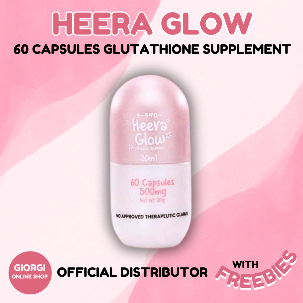 HEERA GLOW 60 Capsule | Glutathione Whitening | Shopee Philippines