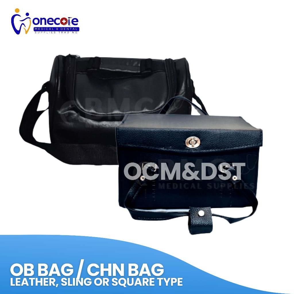 OB Bag Leather | Medical / Nursing Bag / CHN Bag ( Sling Bag and Square ...