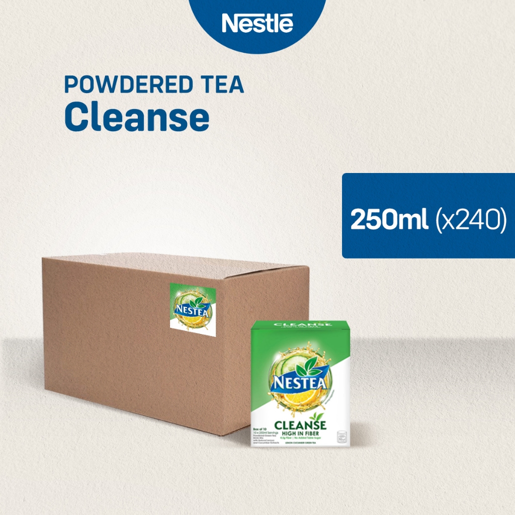Nestea Cleanse Lemon Cucumber Powdered Green Tea with Fiber 250mL ...