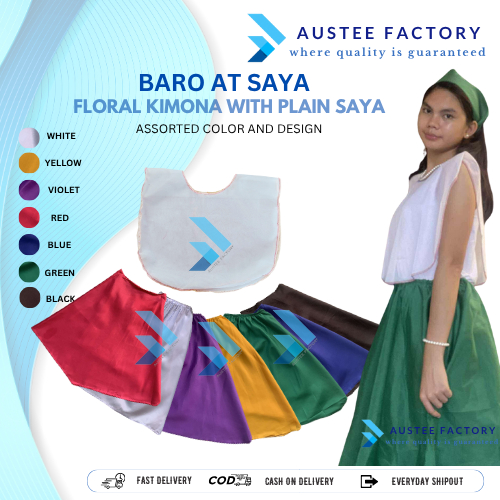 Austee2025 Factory Plain Baro At Saya Filipina Traditional Costume Baro ...