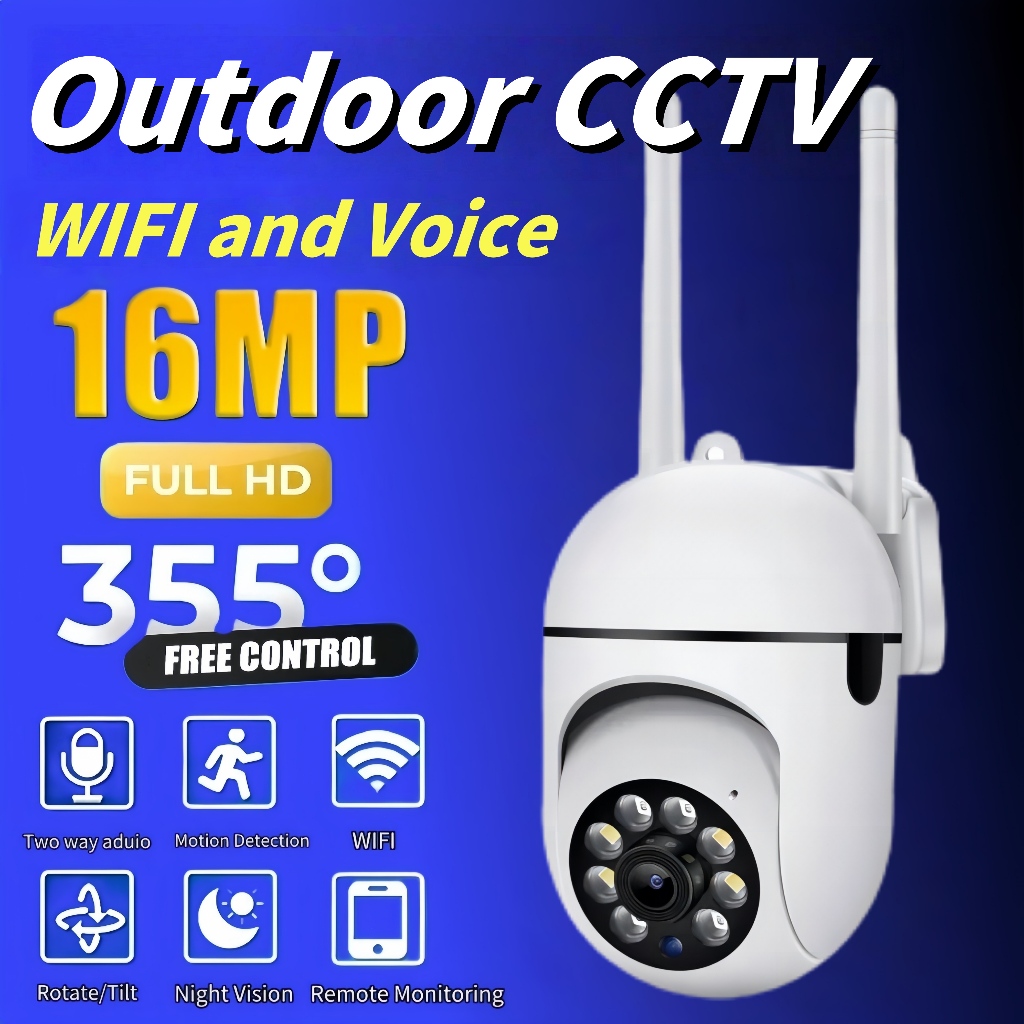 V380 Pro CCTV Camera Outdoor Waterproof WIFI Wireless Connect Cellphone ...