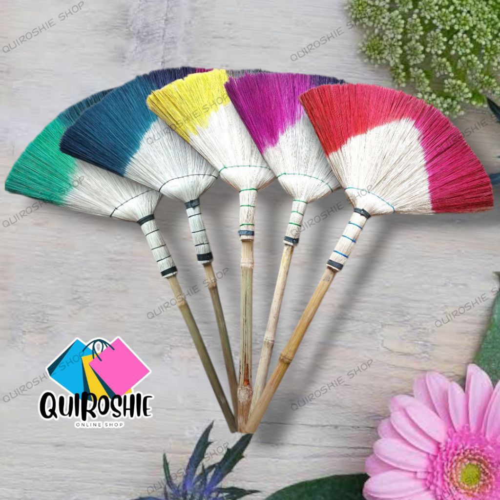 Walis Tambo Multi-purpose Colored Native Buri Brooms Double | Shopee ...