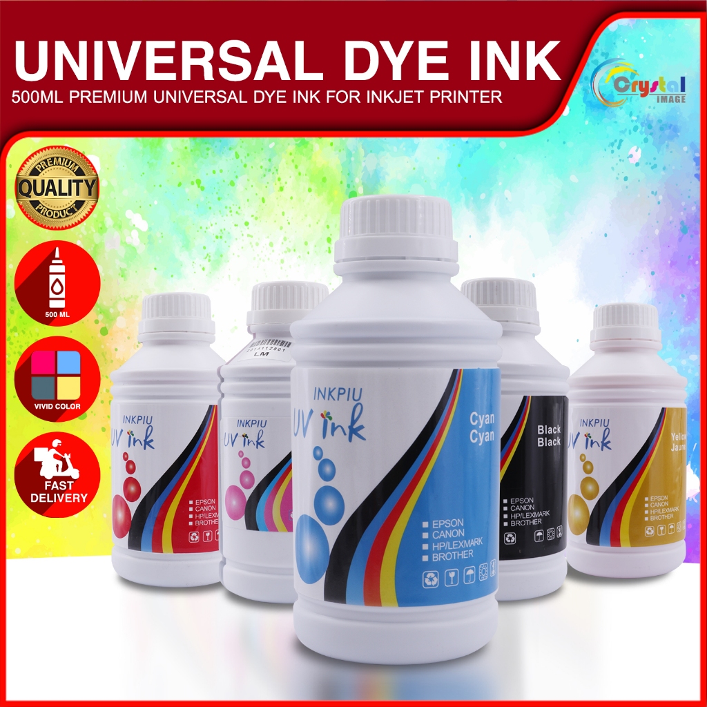 Inkpiu 500ml UV Dye Ink | Universal Refill Ink for Inkjet Printers ...