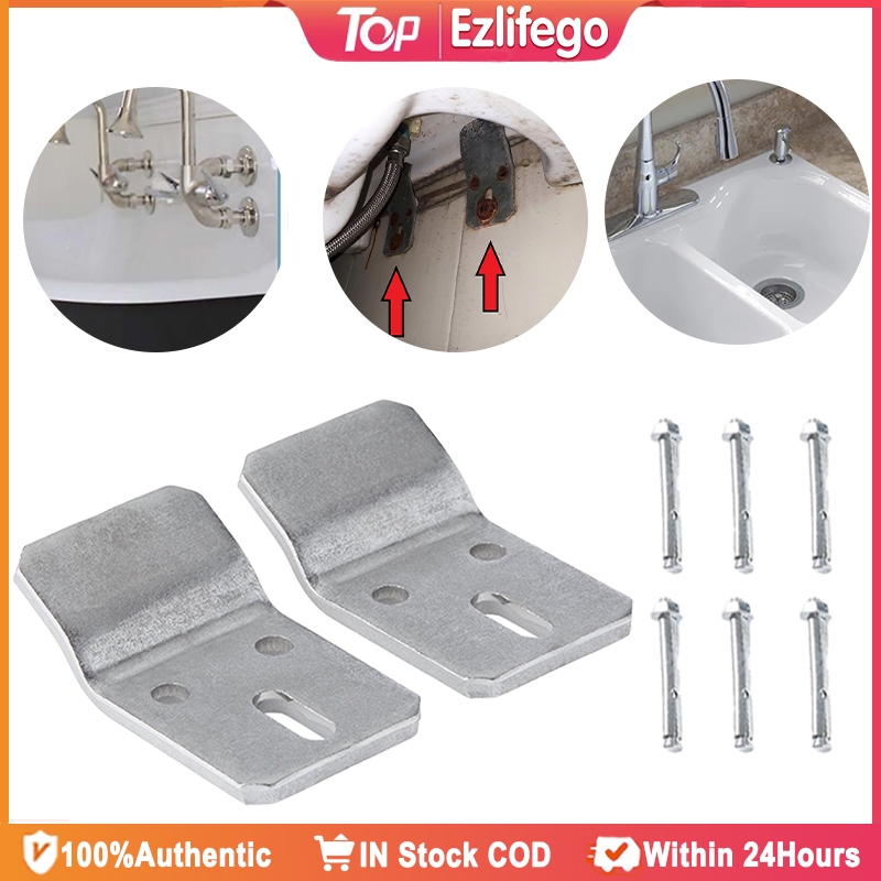 Lavatory Bracket 304 Stainless Steel Heavy Duty Wall Mounted Sink Hook ...