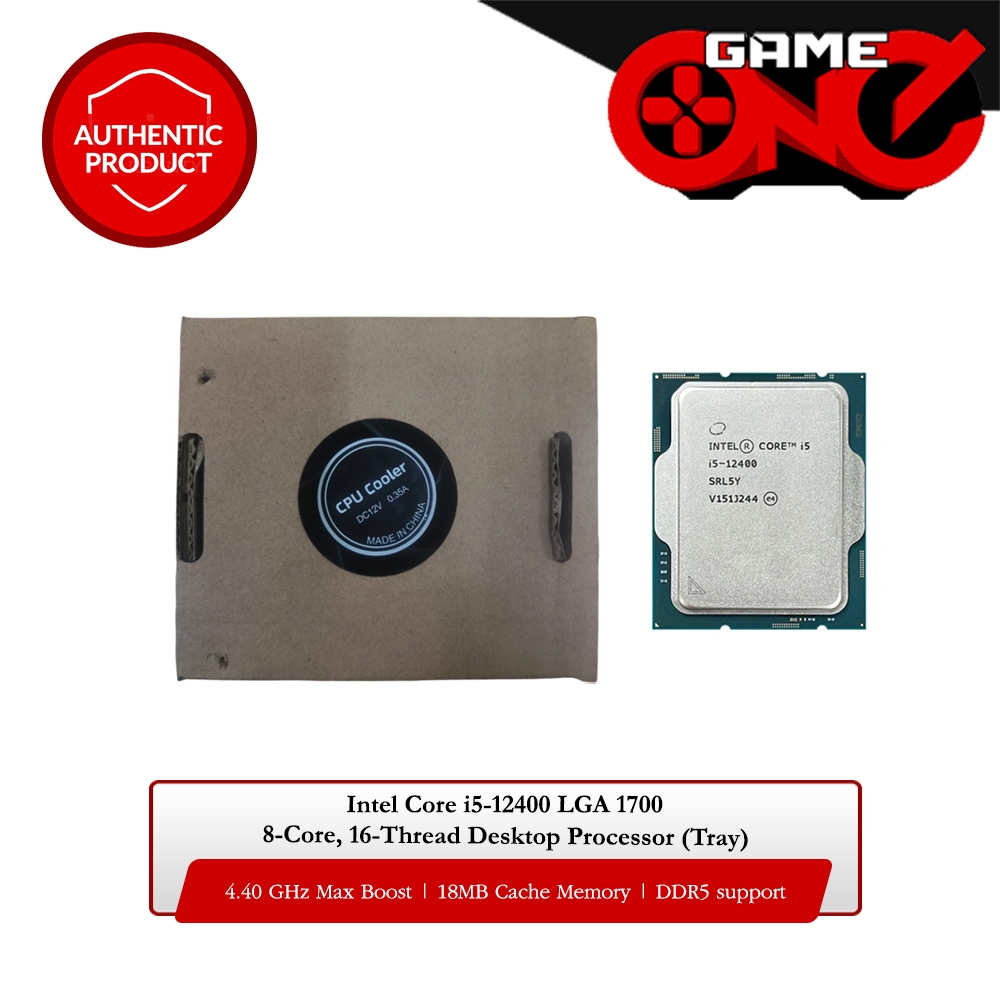 Intel Core i5-12400 12th Gen LGA 1700 8-Core, 16-Thread Desktop ...