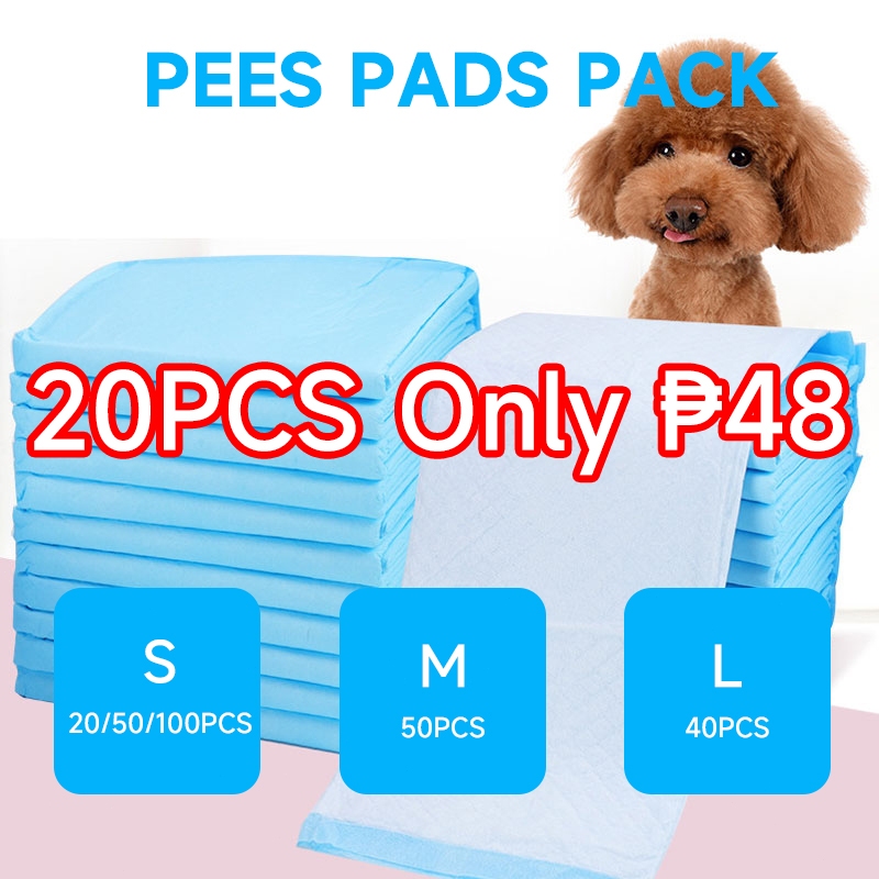 100PCS /50pc/40pcs Pet pee Pad S/M/L Dog Pee Training Pad Cat Pee Pad ...
