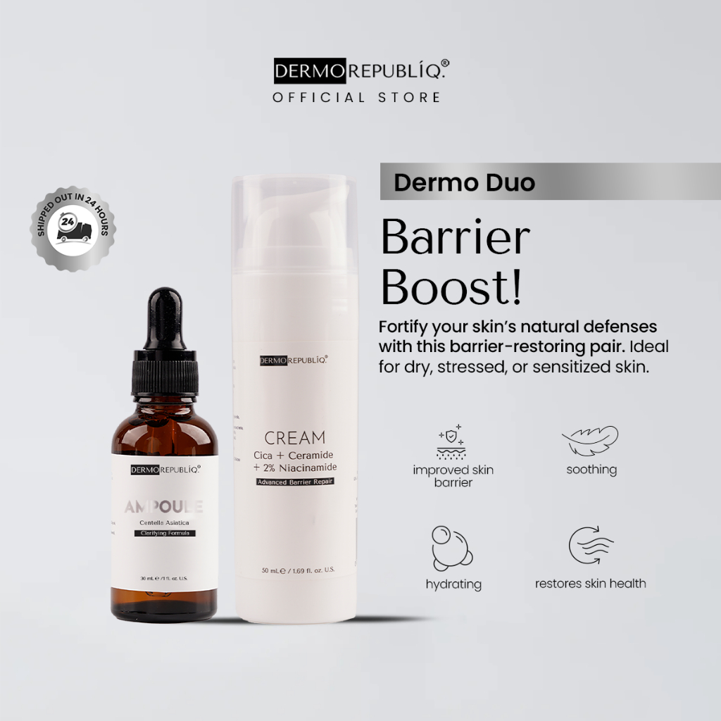 Dermorepubliq Dermo Duo - Barrier Boost (82% Cica Clarifying Ampoule ...