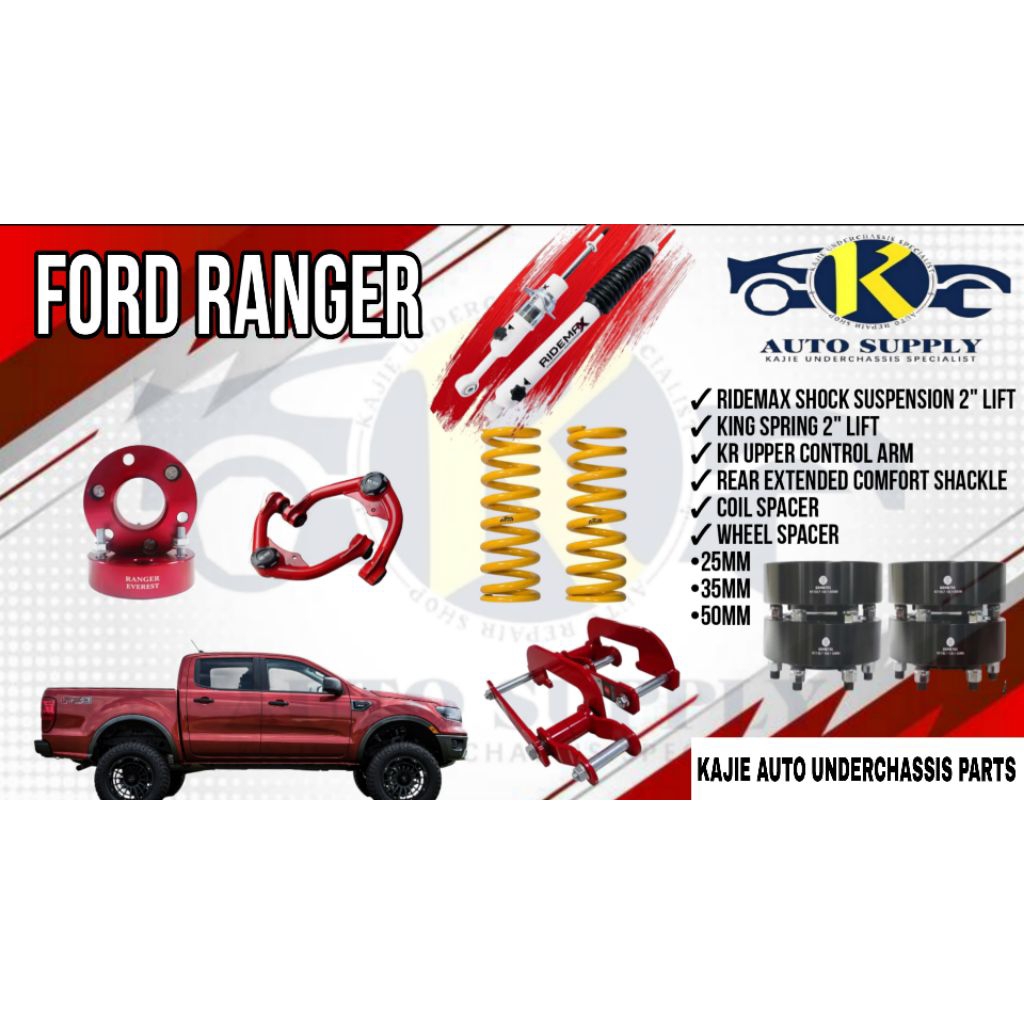 Ford Ranger Coil spacer & Extended Comfort shackle | Shopee Philippines