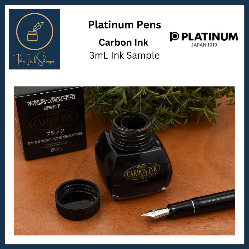 Platinum Carbon Black Fountain Pen Ink Sample (3mL) | Shopee Philippines