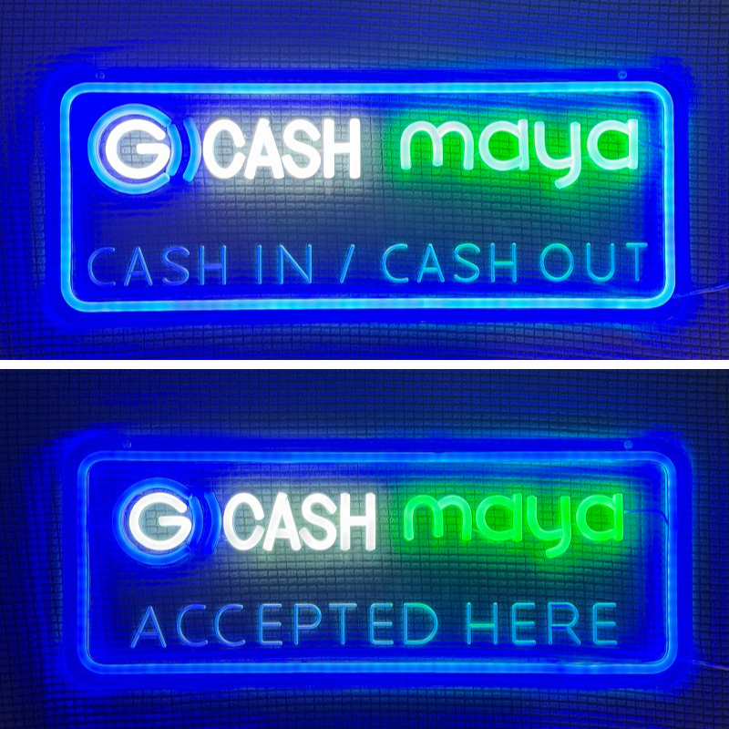 [gcash maya] gcash/maya signage led light gcash cash in cash out ...