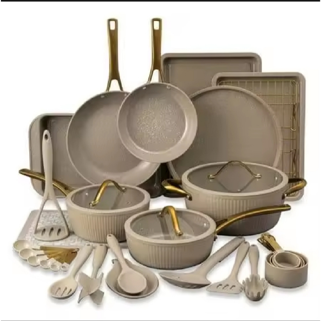 15pcs Non-Stick Cookware Set, With Detachable Handles, Induction ...