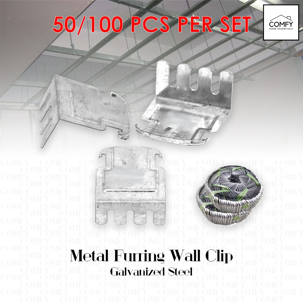 Metal Clamp Furring Channels W Clips Ceiling Wall Clip Wclip | Shopee ...