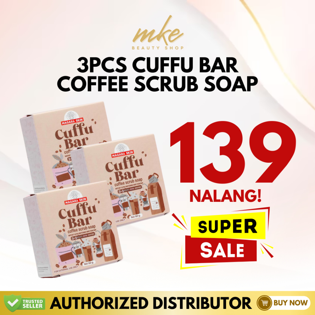 3PCS CUFFU BAR SOAP BY MAGARA SKIN | Cleansing Brightening Hydrating ...
