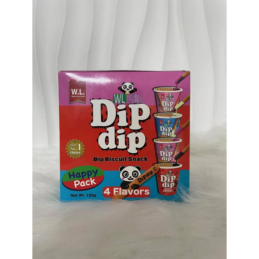 Dip Dip Happy Pack Biscuit 120 Grams - Strawberry Chocolate Vanilla ...