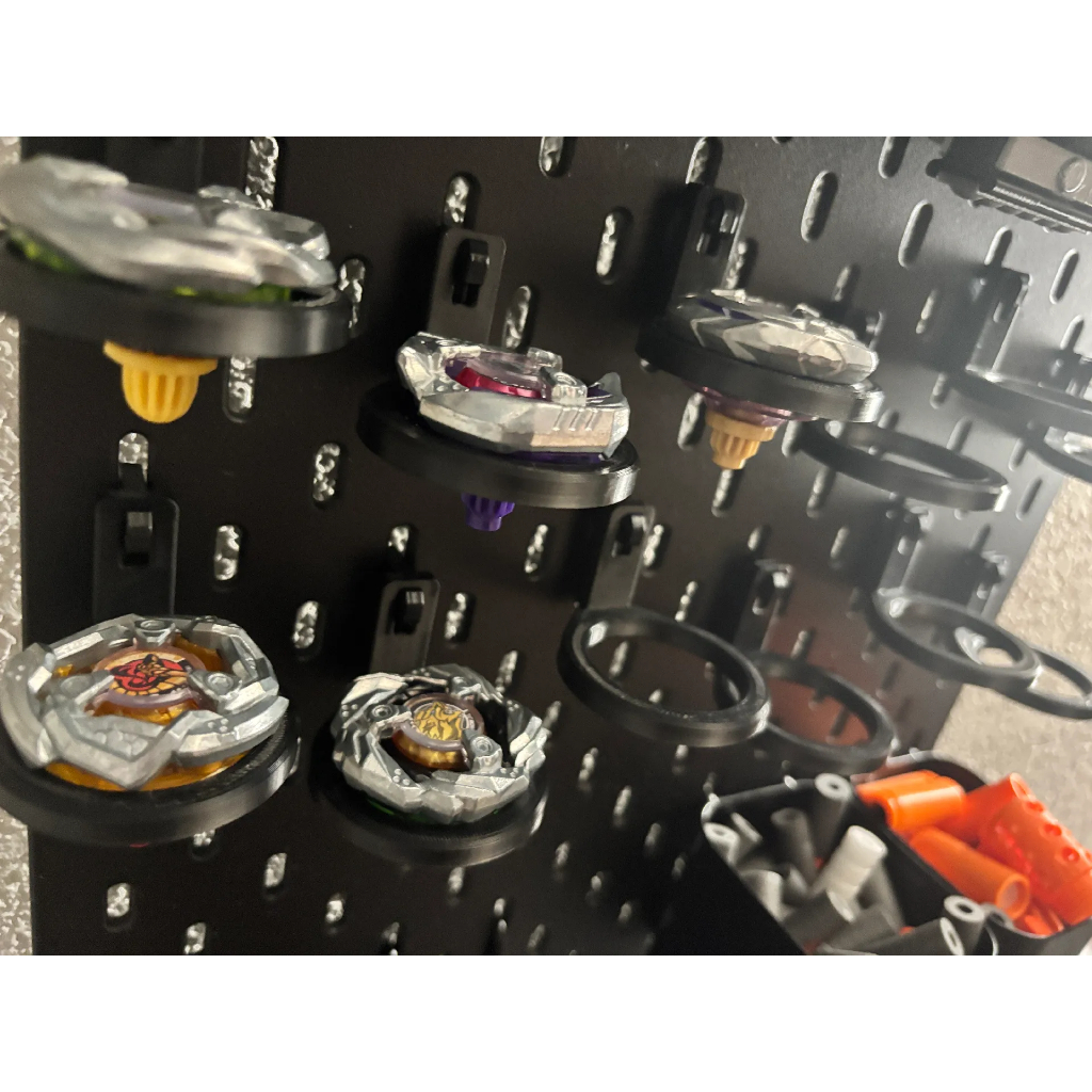 Beyblade Holder Universal Mount Peg Board Wall Mesh Board Beyblade ...