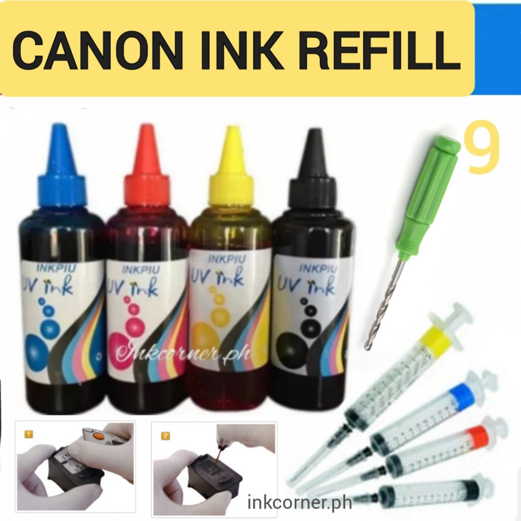 100ml Dye Ink Refill Kit for Canon Pixma MG2570 TS207 MG2170 MG2570s ...