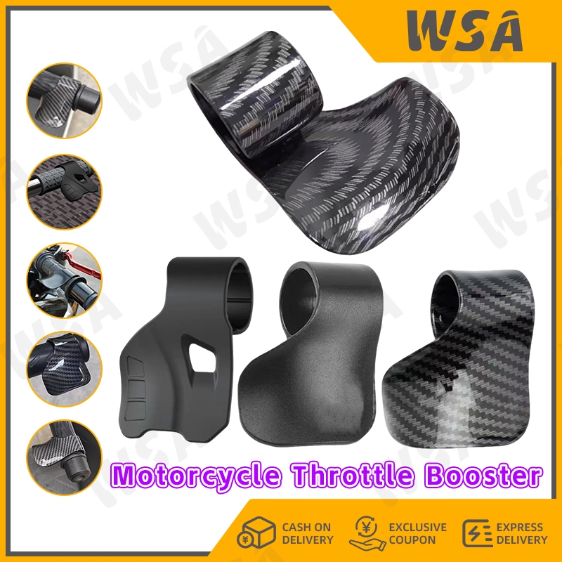 Motorcycle Throttle Grip Booster - Handle Clip Grips Clamp for Enhanced ...
