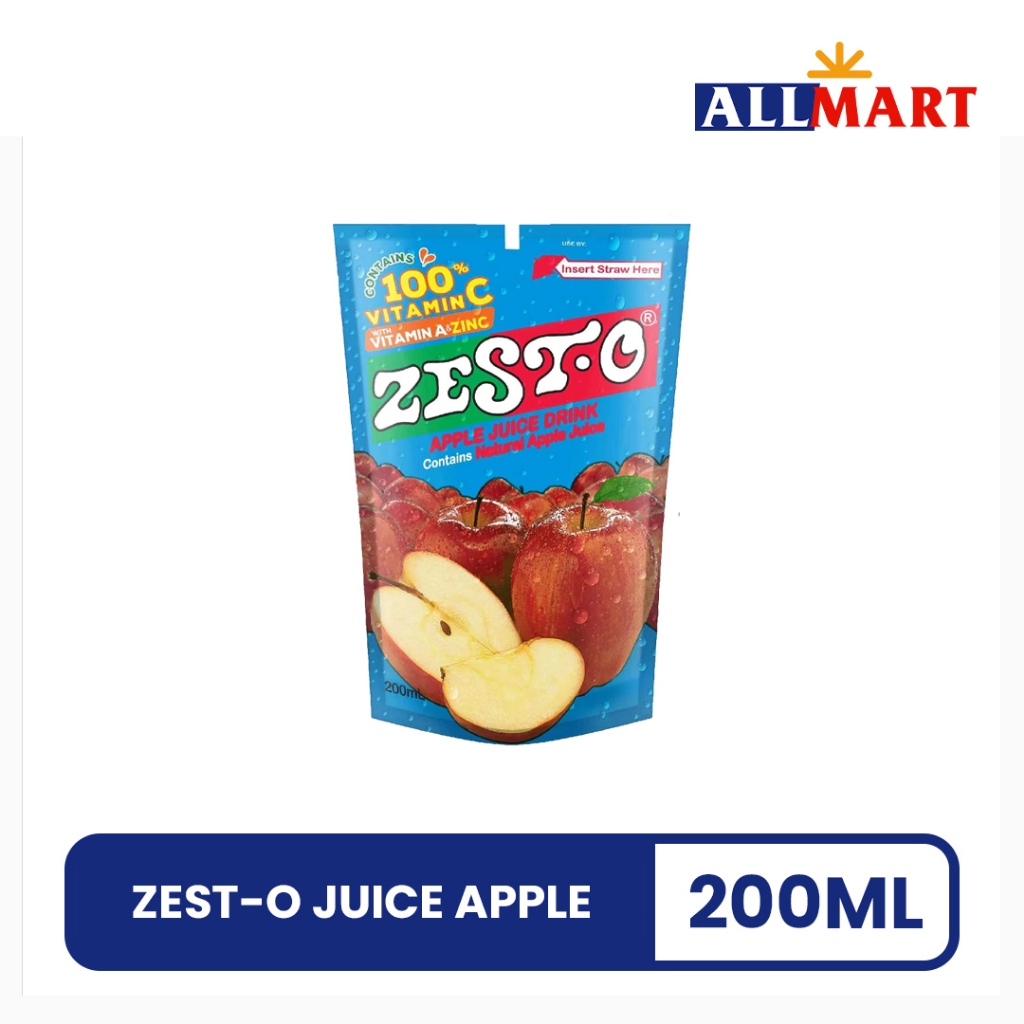 Zest-O Juice Apple 200ml - AllMart Online Grocery | Shopee Philippines