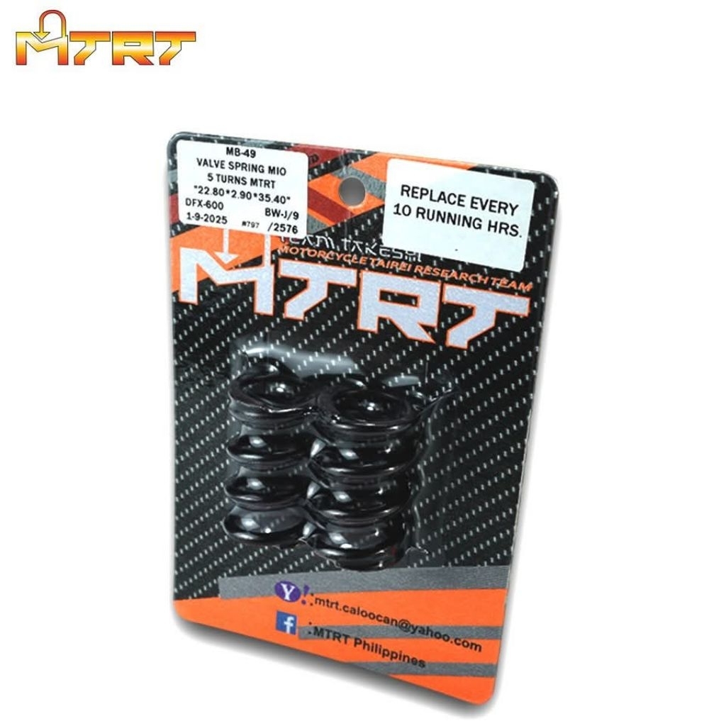 MTRT VALVE SPRING MIO SPORTY SOULTY 5 TURNS | Shopee Philippines