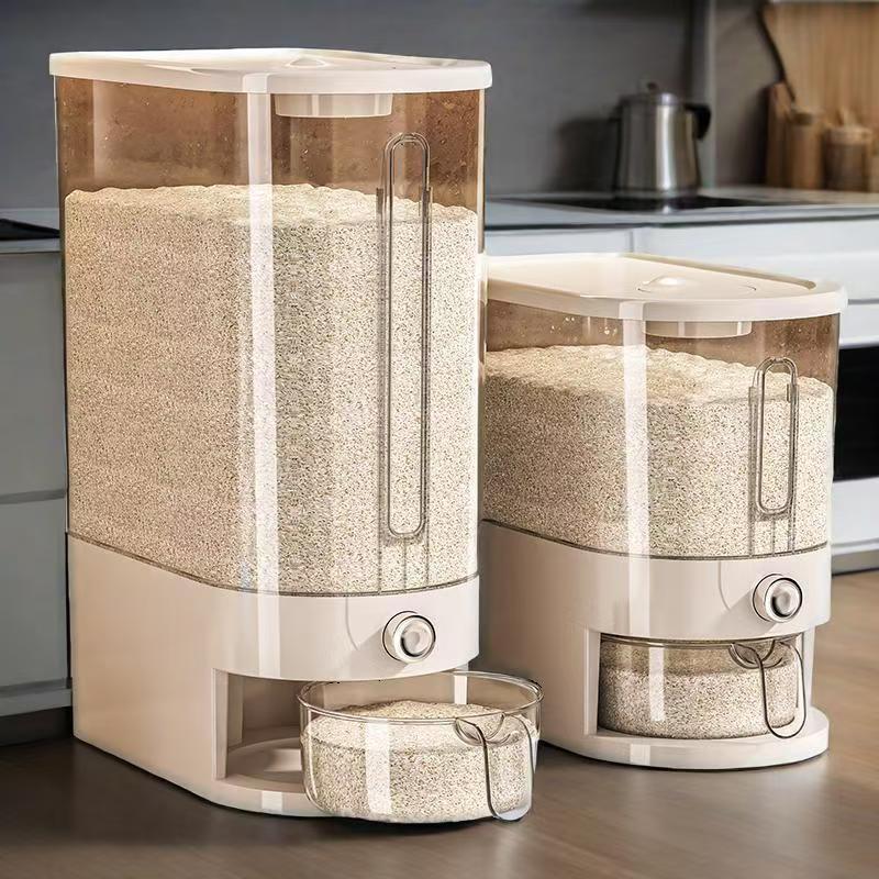 Automatic Rice Dispenser for Food Container for Kitchen Cereal Grains ...