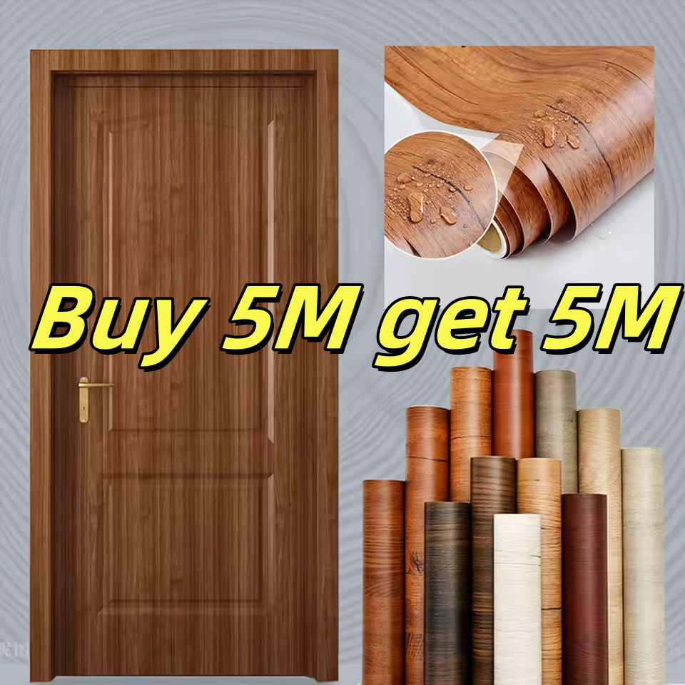 Buy 5M get 5M Wood Grain PVC Waterproof Wallpaper Adhesiv Wall Decor ...