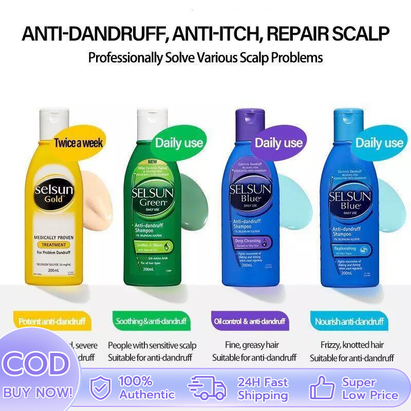 Selsun Shampoo For Dandruff Control 2.5% Suspension Dandruff Control ...