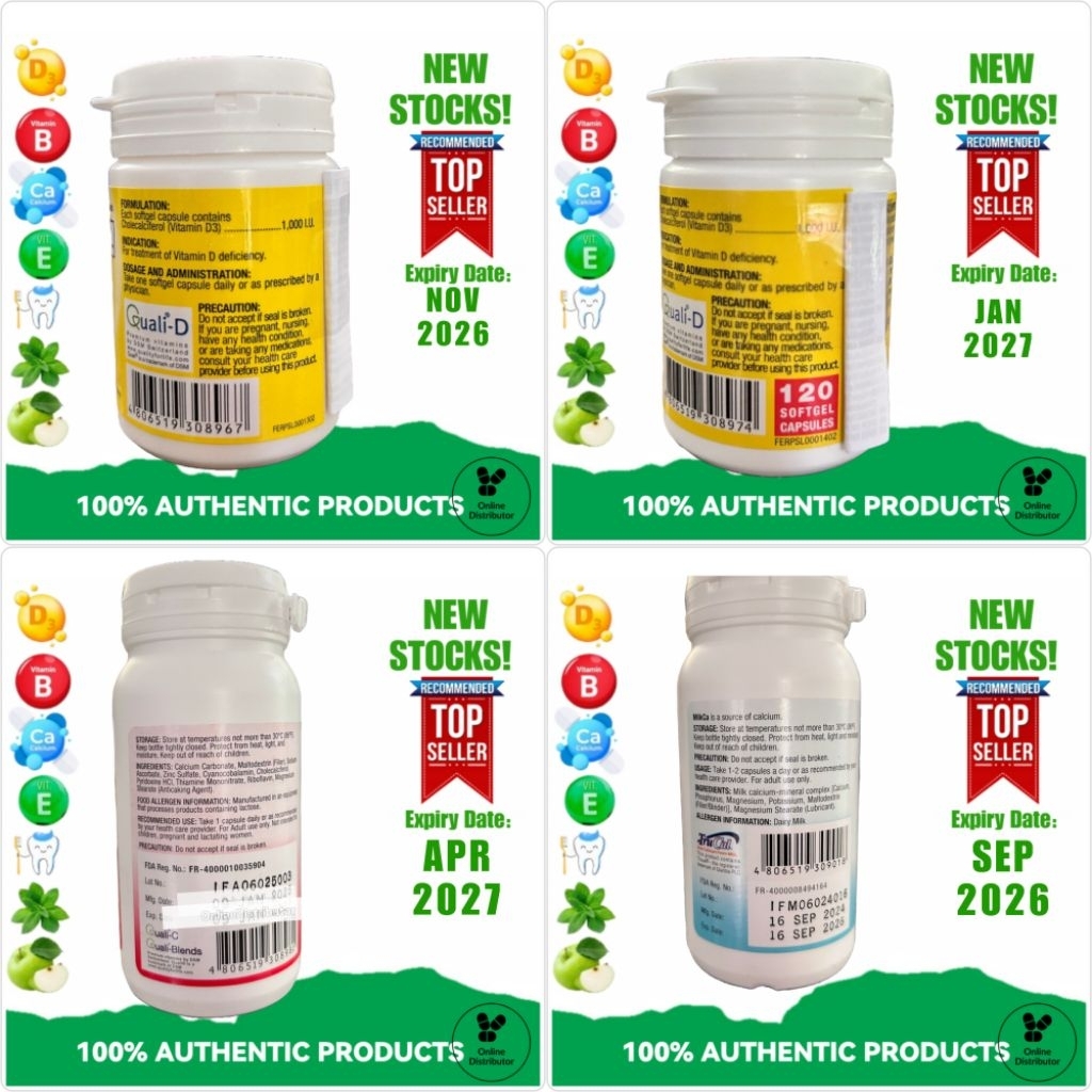 Multi Vitamins: Fern Vitamin D, Active B-Complex, MilkCalcium, Zinc ...