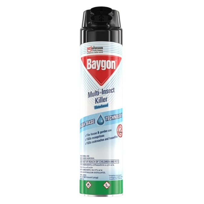 Baygon Multi Insect Killer Water Based 600Ml | Shopee Philippines