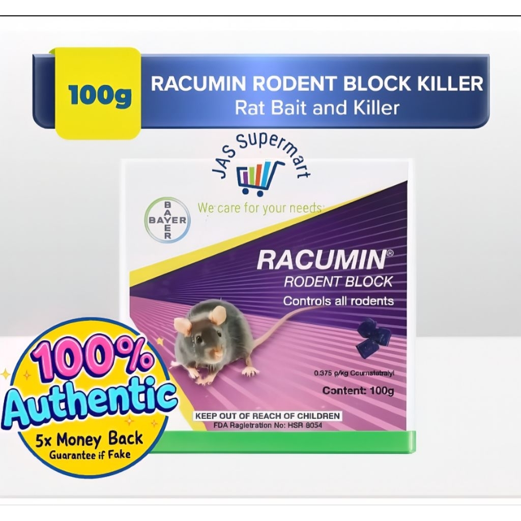 Racumin Rat Poison Killer Pellets 50g & 100g – Rodent Bait for Rats ...